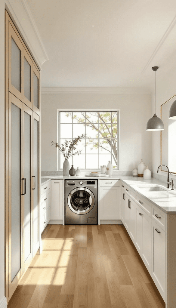 16 Big Laundry Room Designs That Make Organization Easy - Cosy Hous