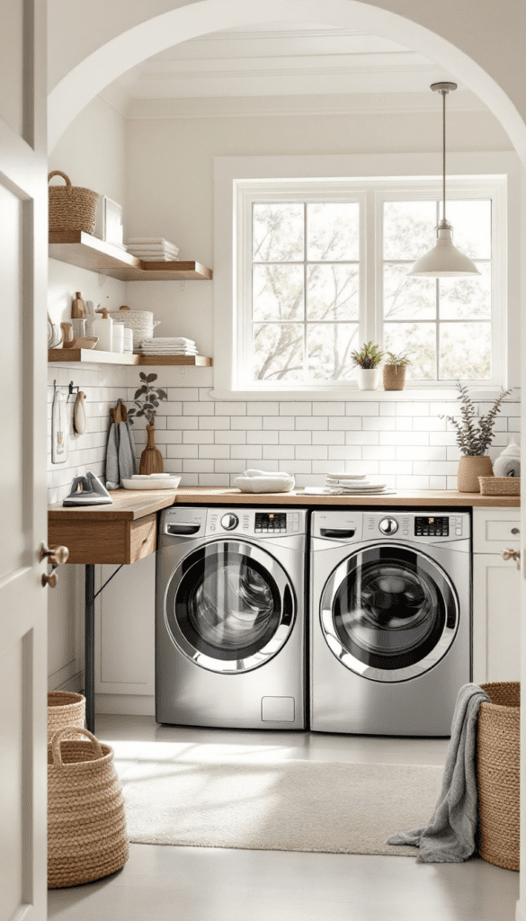 16 Big Laundry Room Designs That Make Organization Easy - Cosy Hous